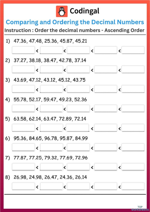 M_04M09L31_WC02_Comparing_Decimal_Numbers_2. Interactive worksheet ...