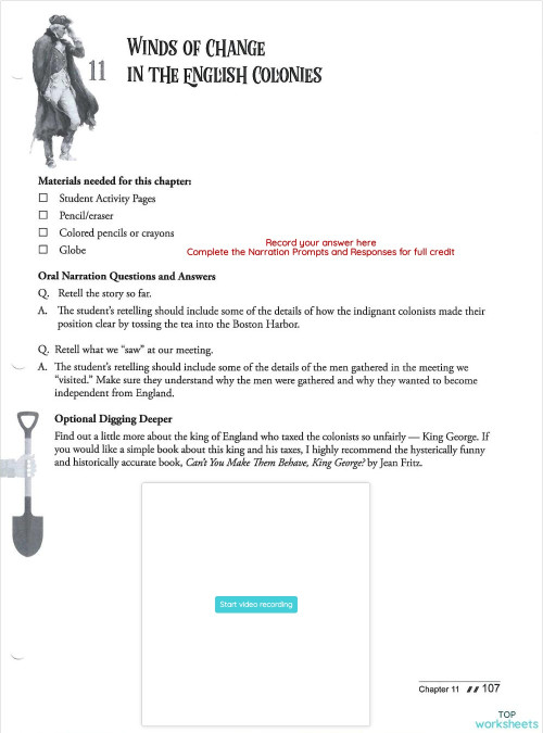 Chapter 11: Winds of Change ...... Pg 107-108. Interactive worksheet ...