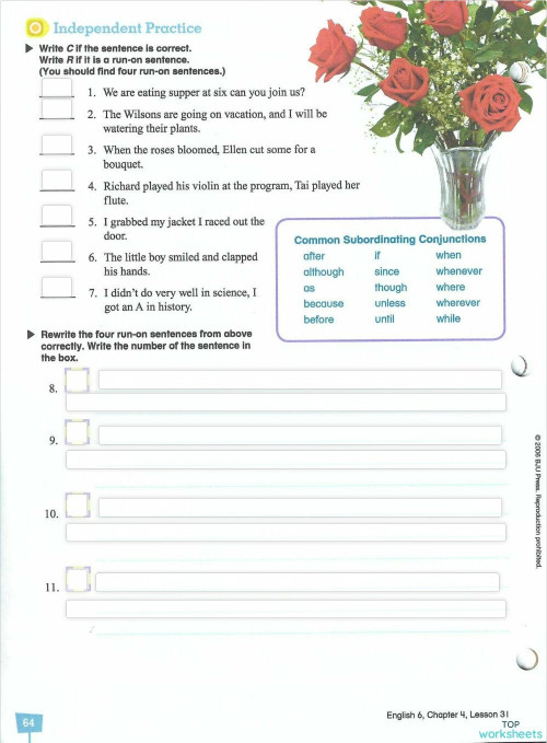 Lesson 31: Independent Practice Pg 64. Interactive worksheet ...