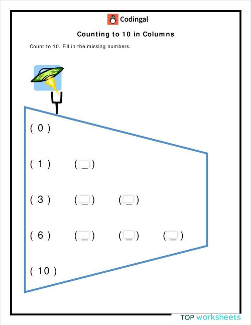 Counting Upto 10. Interactive worksheet | TopWorksheets