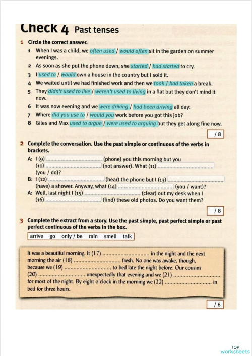 GRAMMAR - Tenses (Present Simple, Present Continuous, Past Simple, Past ...