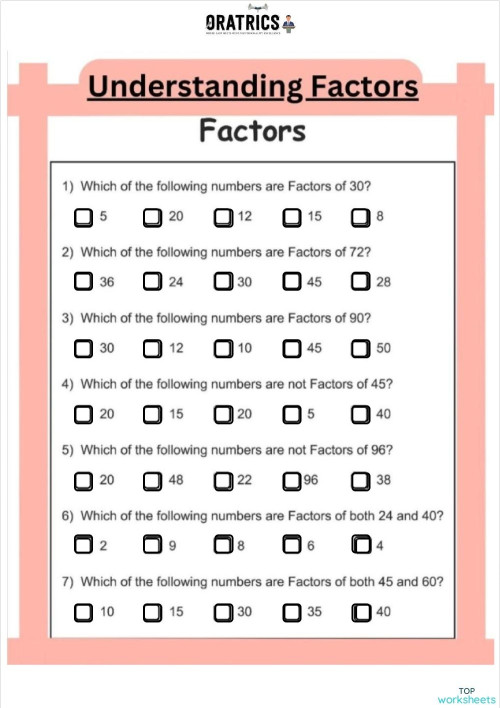 Operations JJ. Interactive worksheet | TopWorksheets