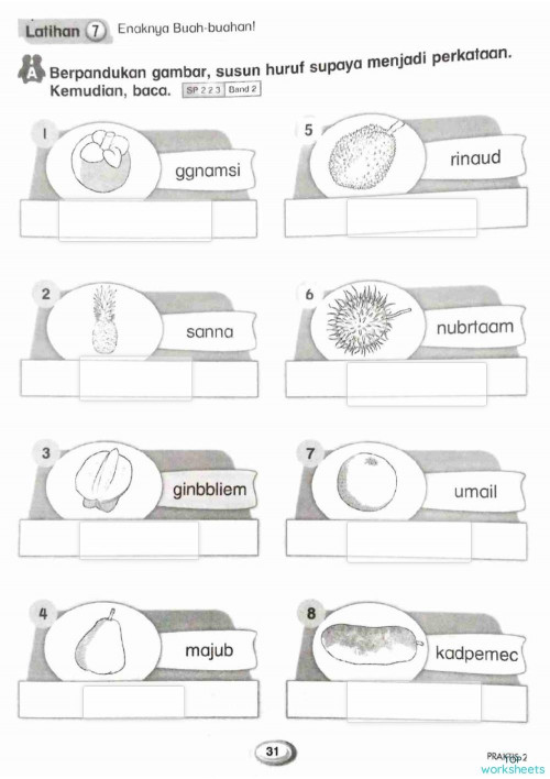 EJAAN TAHUN 2. Interactive worksheet | TopWorksheets