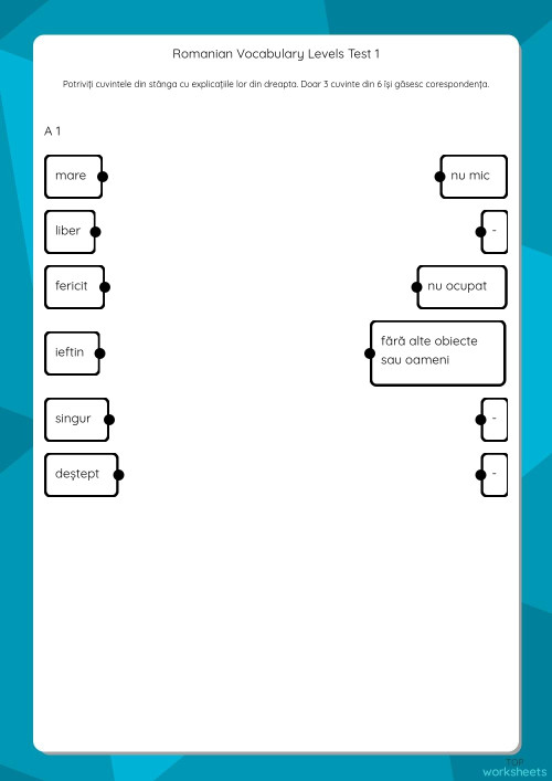 Limba română: interactive worksheets and online exercises | TopWorksheets