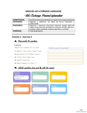 Let's exchange personal information - Exercise 2 -3. Interactive ...