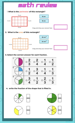 Area: interactive worksheets and online exercises | TopWorksheets