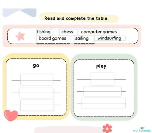 drag and drop. Interactive worksheet | TopWorksheets