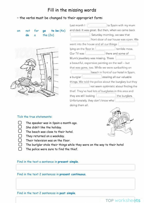 Reading. Interactive worksheet | TopWorksheets
