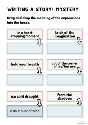 Mystery words and expressions. Interactive worksheet | TopWorksheets