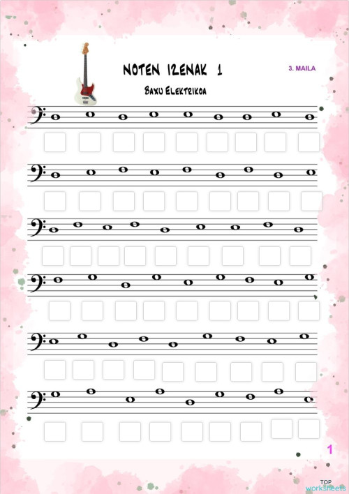 3. Maila B ELEKTRIKOA 1. Interactive worksheet | TopWorksheets