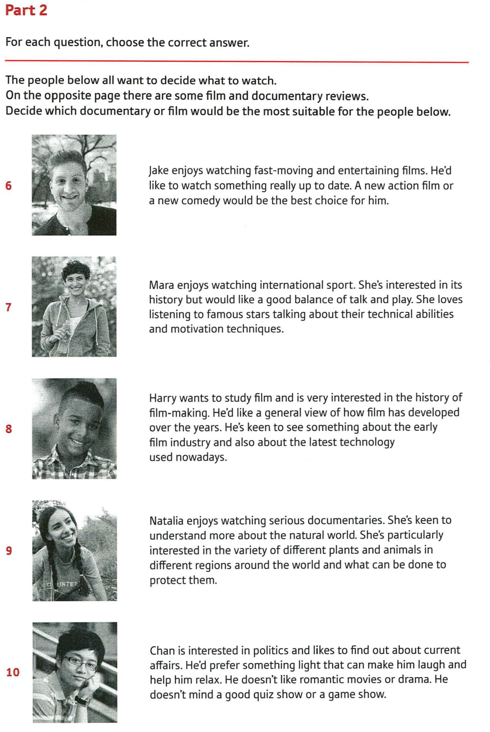 Preliminary B1 Trainer Part 2 T 1-4. Interactive worksheet | TopWorksheets