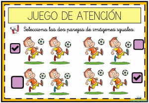 Juego de atención. Ficha interactiva | TopWorksheets