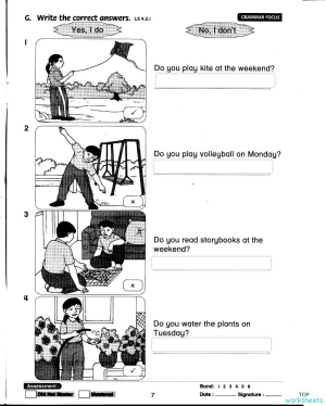 English Y2 Exercise p7. Interactive worksheet | TopWorksheets