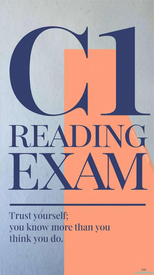 C1 Reading exam March 2025. Interactive worksheet | TopWorksheets