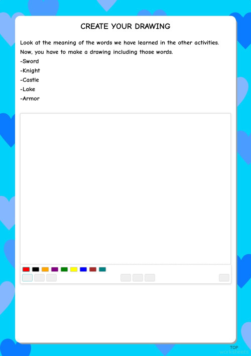 CREATE YOUR DRAWING. Interactive worksheet | TopWorksheets