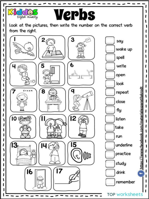 Verbs. Interactive worksheet | TopWorksheets