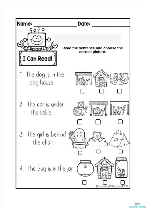 Read and choose. Interactive worksheet | TopWorksheets