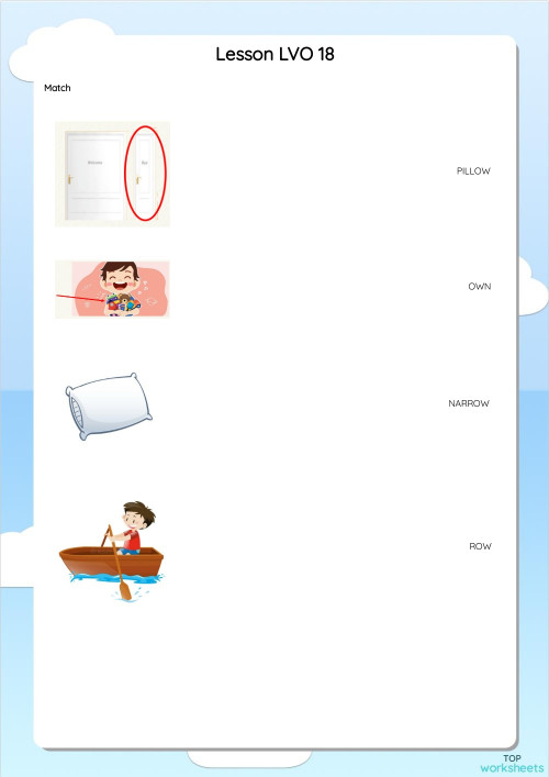 Lesson LVO 18. Interactive worksheet | TopWorksheets