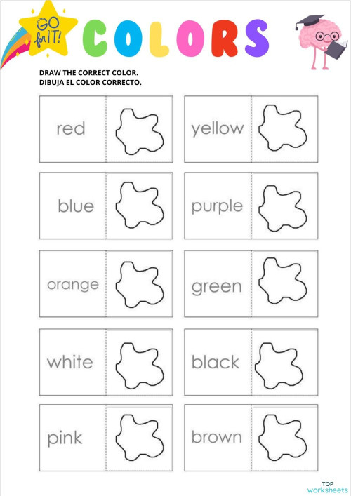 ACTIVITY COLORS K2. Interactive worksheet | TopWorksheets
