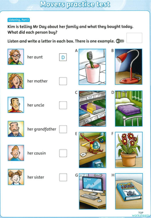 Unit 7: This is my family (5). Interactive worksheet | TopWorksheets