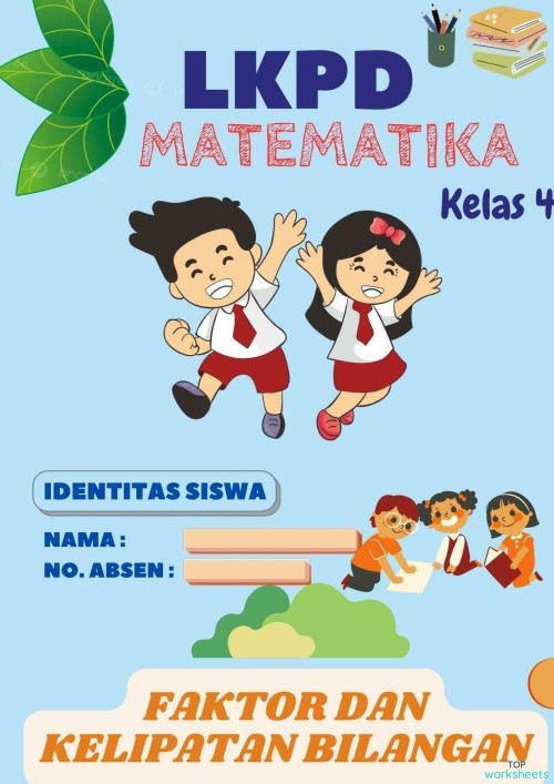 LKPD FAKTOR DAN KELIPATAN BILANGAN. Lembar kerja interaktif | TopWorksheets