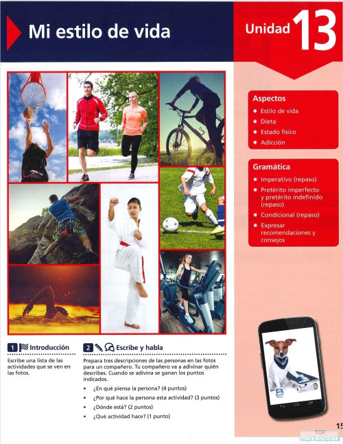 Estilo de vida 151. Ficha interactiva | TopWorksheets
