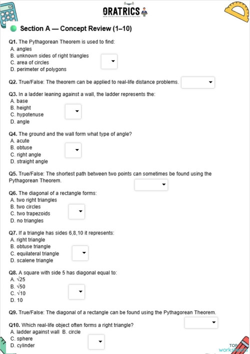 Grade 8 53 1. Interactive worksheet | TopWorksheets
