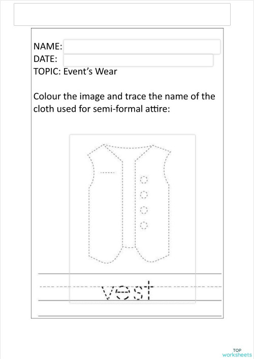Daisy Event Wear. Interactive worksheet | TopWorksheets