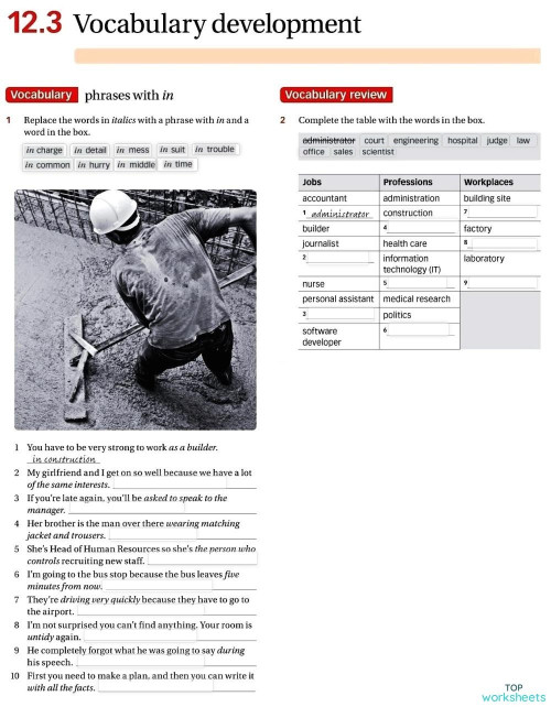 Navigate_B1_Unit 12_3_WB. Interactive worksheet | TopWorksheets