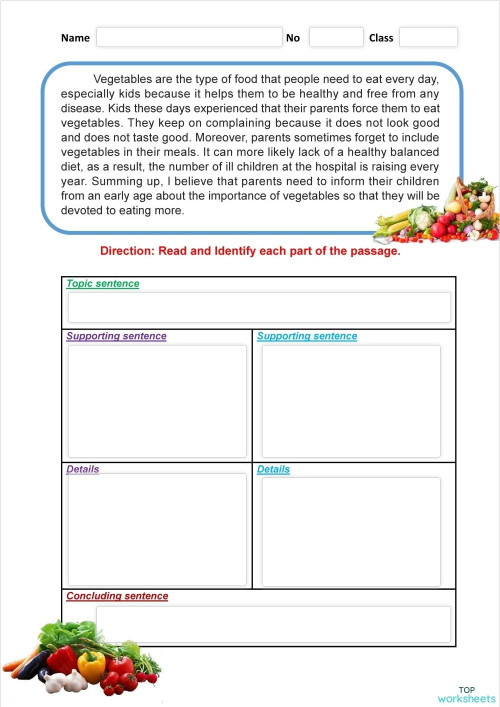 Identify passage/text. Interactive worksheet | TopWorksheets