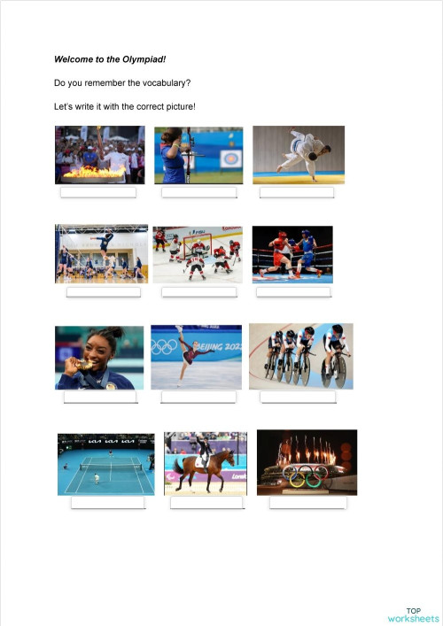 Writing_Vocabulary_Welcome_To_The_Olympiads_5o. Interactive worksheet ...