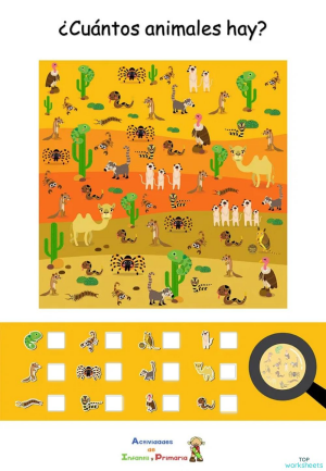 Animales del desierto. Ficha interactiva | TopWorksheets