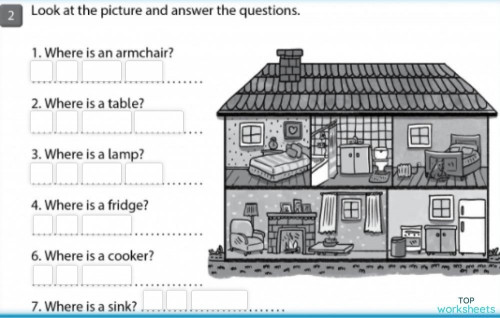 4th grade March Place of living II 2nd level. Interactive worksheet ...