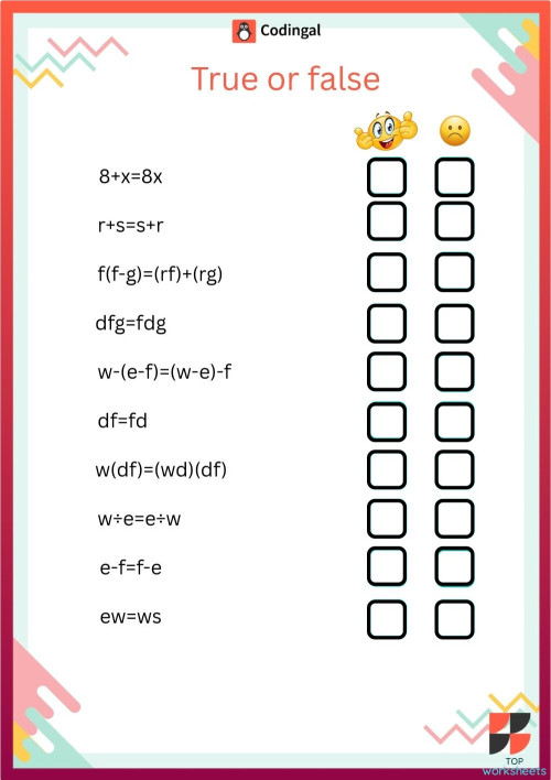 Math: interactive worksheets and online exercises | TopWorksheets