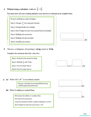 10D - Revision #3. Interactive worksheet | TopWorksheets
