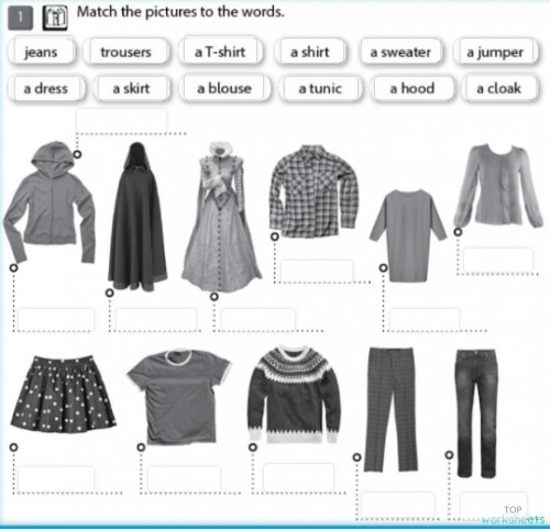 4th grade February Fashion 1st level. Interactive worksheet | TopWorksheets