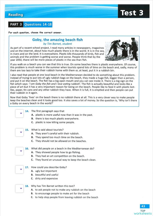 Week 7 In-class Practice Test. Interactive worksheet | TopWorksheets