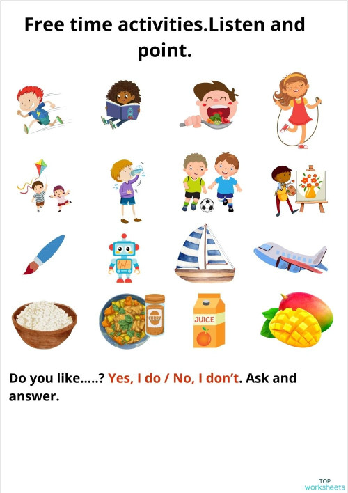 UNIT 4: FREE TIME ACTIVITIES AND REVISION. Ficha interactiva ...