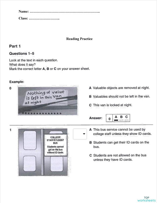 SAT_RW Practice_K1_T1. Interactive worksheet | TopWorksheets