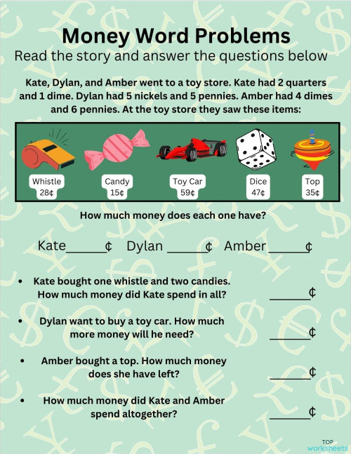 MONEY - 200s and 100s - Rs 1000. Interactive worksheet | TopWorksheets