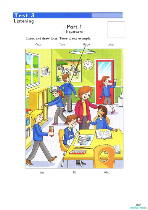 Starters 1 - Test 3. Interactive worksheet | TopWorksheets