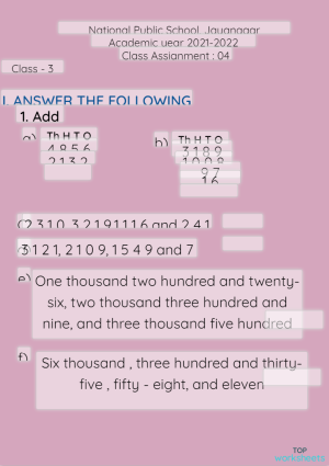 Assignment - 04. Interactive worksheet | TopWorksheets
