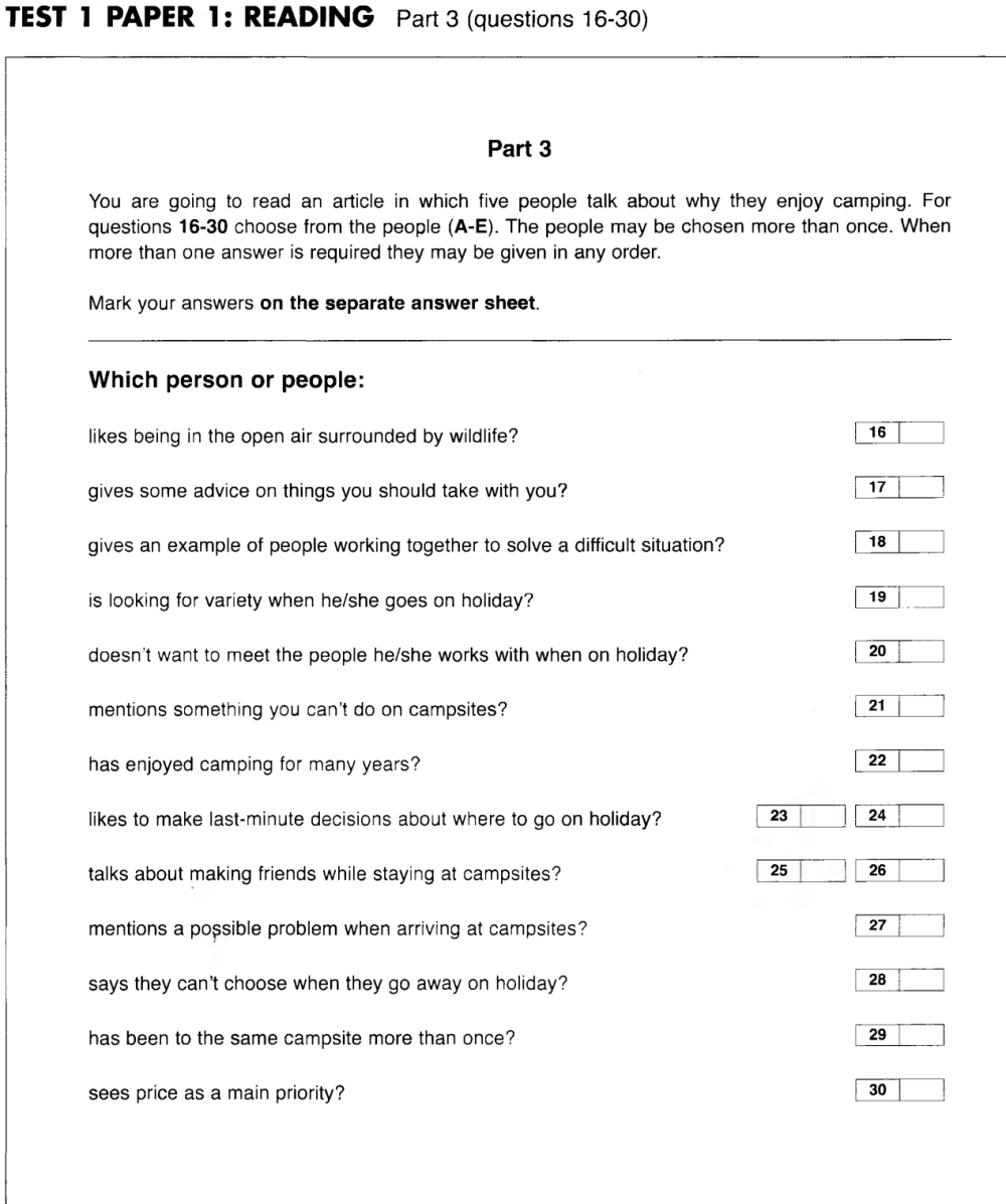READING AND USE OF ENGLISH TEST 1. Interactive worksheet | TopWorksheets