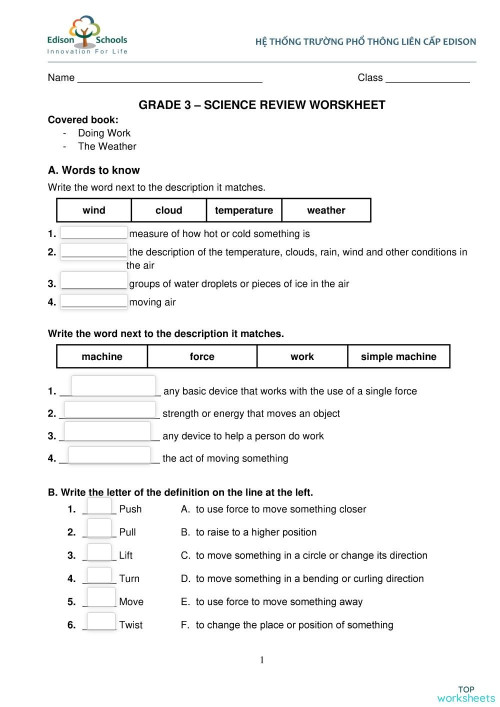 Grade 3. Review mini test 4. Interactive worksheet | TopWorksheets