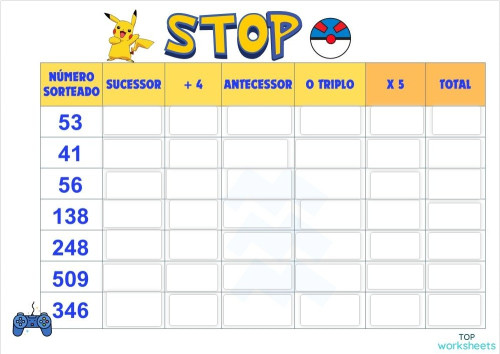 Tabuadas do 6, 7, 8 e 9.. Ficha interativa | TopWorksheets