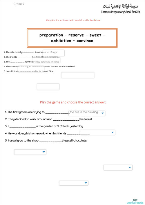 Step by Step G9. Interactive worksheet | TopWorksheets