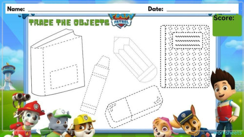 Tracing Object - Worksheet. Interactive worksheet | TopWorksheets