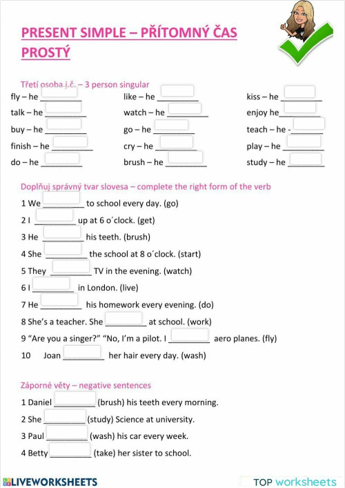 present simple. Interactive worksheet | TopWorksheets