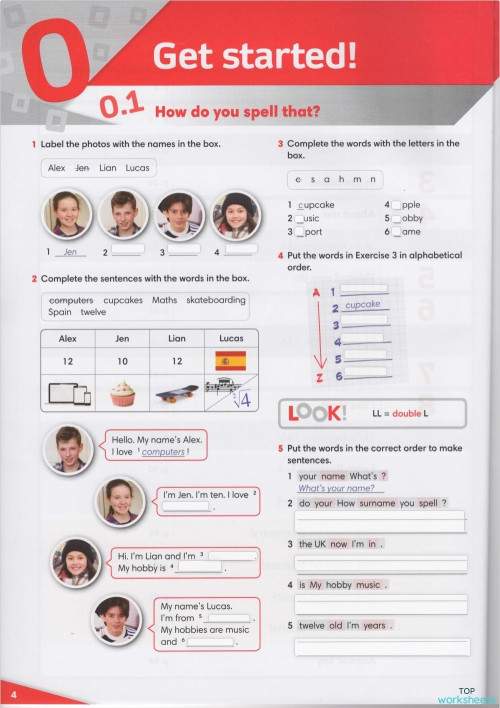 Interactive worksheets and online exercises free creator | TopWorksheets