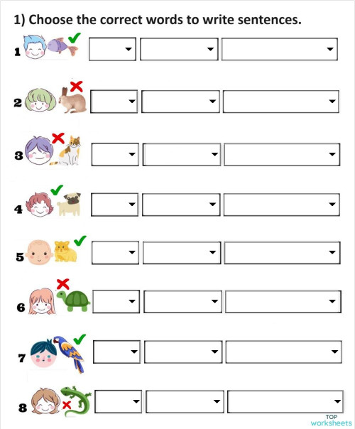 EN2_U5_Sentences. Interactive worksheet | TopWorksheets